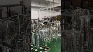 Custom Sputnik Crystal Chandelier Gold Branch Large Hotel Villa Club Luxury Statement Pendant Light