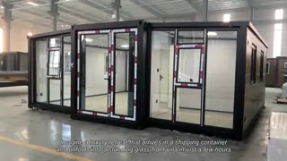 Luxury Expandable Container House with Panoramic Glass