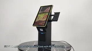 21.5 Inch LED Lights Capacitive Touch Screen Self Service Payment Kiosk