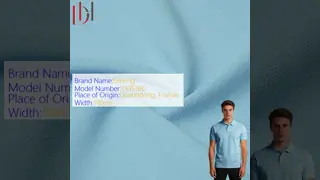 Premium Double Pique Polo Fabric Wrinkle Resistant Custom