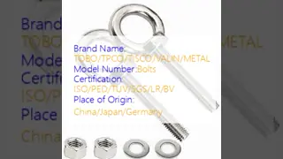 Super Duplex 2507 M24 Eye Bolts Heavy Duty Lifting Hardware
