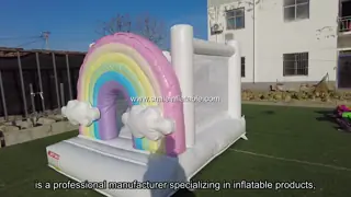 Luxury White Inflatable Bounce House for Wedding Parties