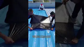 Self-Adhesive Waterproof Membrane Installation for Color Steel Metal Roof