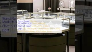 Luxury Black and Gold Jewelry Display Case Solution