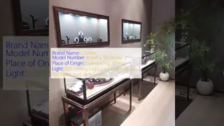 Custom Glass Jewelry Display Cabinet for Retail and Home