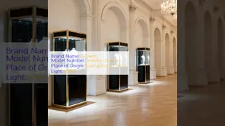 Luxury Gold Jewelry Display Case for Retail Stores