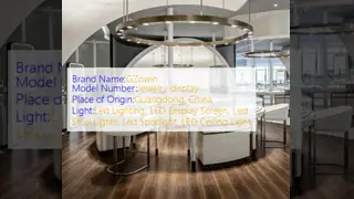 Luxury Curved Jewelry Display Table for Retail Stores