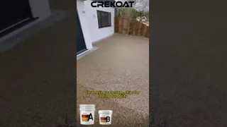 A patio floor. Resin washed stone makes it anything but ordinary.