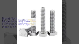 Durable Stainless Steel Hex Bolts DIN933 Corrosion Resistant