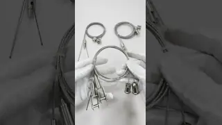 Ceiling Cable Hanging Assembly Kit Wire Rope Hanging Assembly for Lights Signs and Displays
