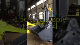 Watch: Excavator Telescope With Clamshell Bucket Grapple For Grabbing Sand Soil Silt Showcase