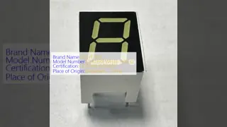 0.39 Inch 7 Segment LED Display for Instrument Panels