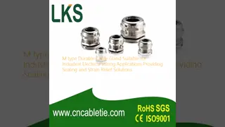Durable M Type Industrial Cable Gland IP68 Rated