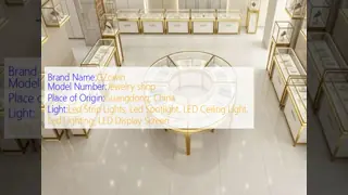 Luxury Jewelry Display Case Custom Retail Showcase