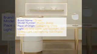Luxury Oval Jewelry Display Table for Boutique Stores