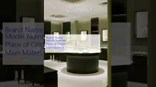 Luxury Black Glass Jewelry Display Cabinet Custom Design