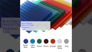 Durable Polycarbonate Roofing Sheets 10 Year Warranty