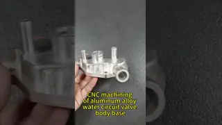 Custom 6061 Aluminum Water Cooling Valve Base - Multi-Channel Waterway with Heat Sink Fins for Liqui