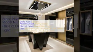 Custom Luxury Jewelry Display Case Black Gold Showcase