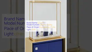 Luxury Custom Jewelry Display Showcase LED Cabinet