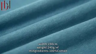 Premium 240gsm Cotton Knit Fabric for Luxury Apparel