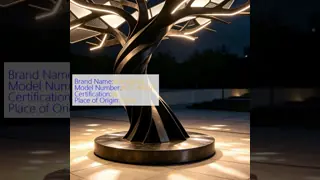 Modern Abstract Tree Sculpture Light for Luxury Landscapes