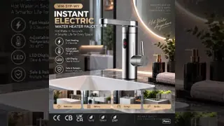Instant Hot Water Electric Tap 3300W LED Display