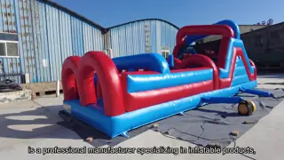Commercial Inflatable Obstacle Course Bouncy Slide Combo