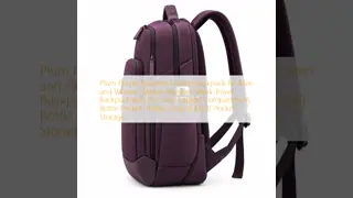 Minimalist Beige Laptop Backpack for Work and Travel