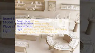 Custom Luxury Curved Jewelry Island Display Case