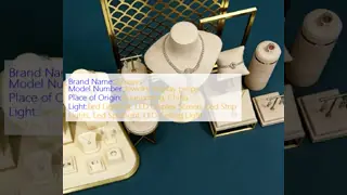 Luxury Beige Velvet Jewelry Display Set for Retail Stores