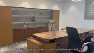 Modern L Shaped Executive Desk for Professional Offices