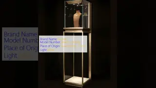 Luxury Gold Jewelry Display Case for Retail Stores
