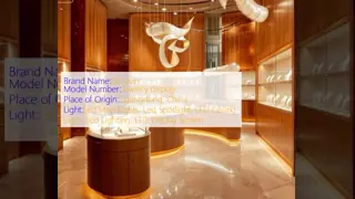 Luxury Curved Jewelry Display Cabinet for Retail Stores