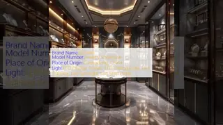 Luxury Wooden Jewelry Display Case with LED Lighting