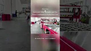 Honeycomb sandwich panel hot pressing automatic conveying production line