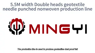 Semi-auto double heads geotextile needle punched nonwoven production line