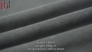 Premium 240g Heavyweight Ribbed Cotton Fabric for Brands