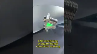 Turn-Mill CNC Expert - Square Flange Connector Housing Custom