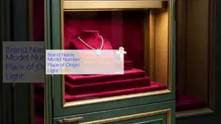 Luxury European Style Jewelry Display Case Showcase
