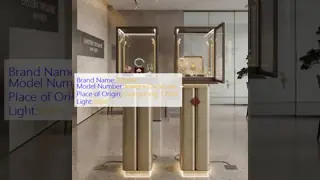 Luxury Oriental Jewelry Display Case with LED Lighting