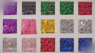 PET Wind Spinner Sequin Wall Panel