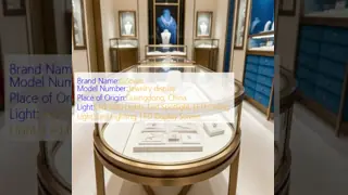 Luxury Jewelry Display Counter Premium Gold Showcase