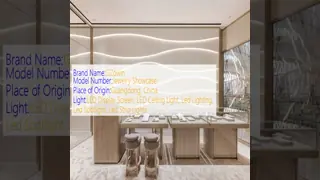 Custom Wood Glass Jewelry Showcase for Retail Stores