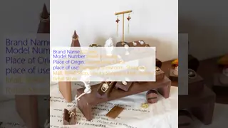 Premium Wooden Jewelry Display Stands for Luxury Retail