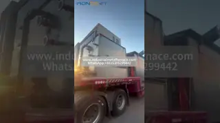 1500kg Aluminum Induction Melting Furnace Shipping | KGPS + Hydraulic Cover + Cooling Tower