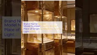 Luxury LED Jewelry Showcase for Boutique Stores