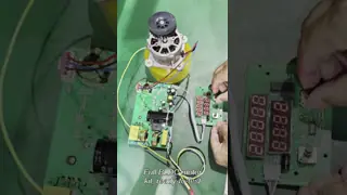 1200W 310VDC BLDC Motor Kit｜Speed & Time Adjustment Demo | 20000RPM Hall‑sensor Brushless Motor