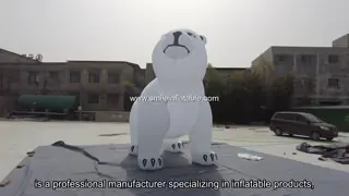 Giant Inflatable Polar Bear for Christmas Event Decor