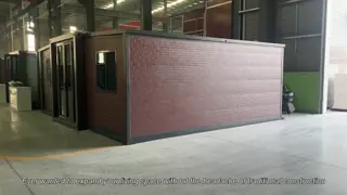 Expandable Red Brick Container House Fast Setup